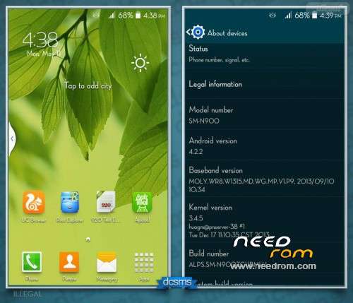 A7T Rom Samsung Note 3 | [Custom] add the 05/11/2015 on Needrom