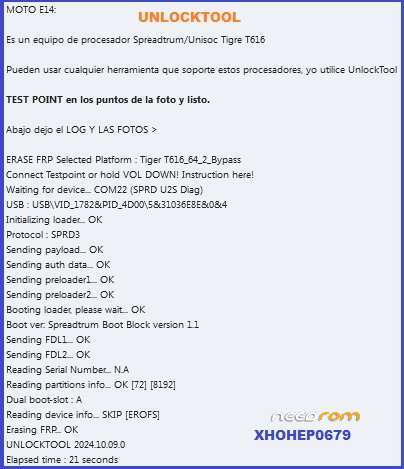 HARD RESET & FRP MOTOROLA E14 XT2421 | [Custom] add the 07/15/2024 on ...